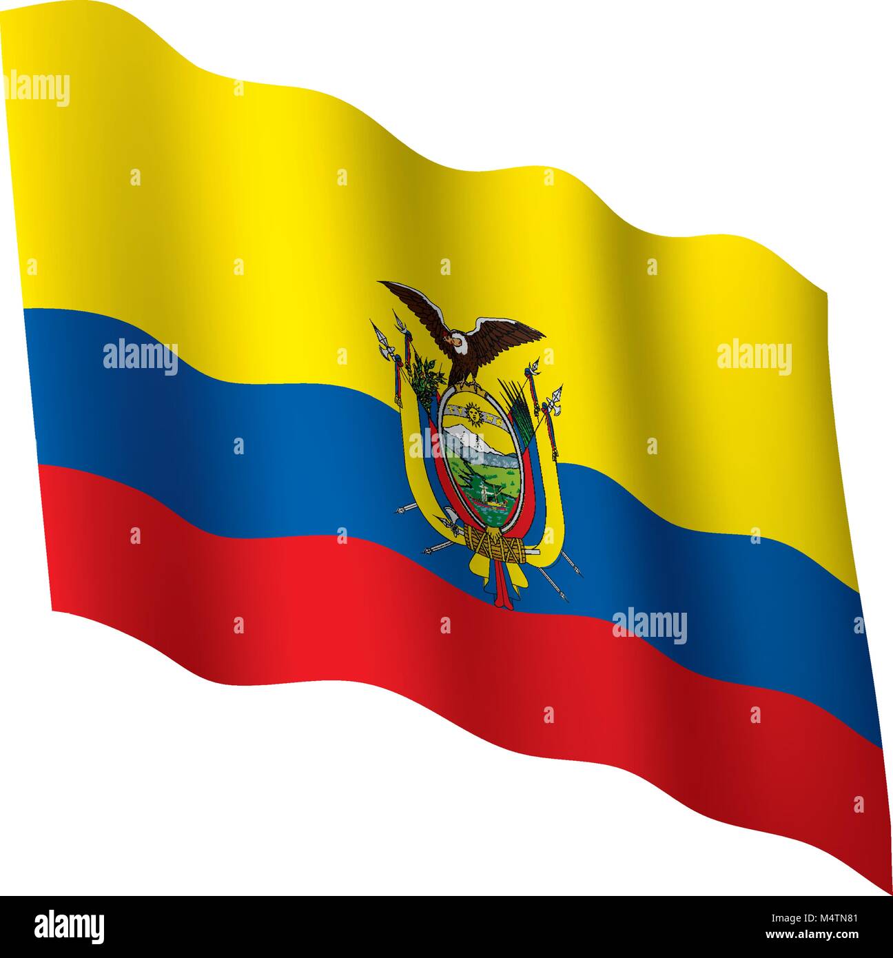 Ecuador flag, vector illustration Stock Vector Image & Art - Alamy