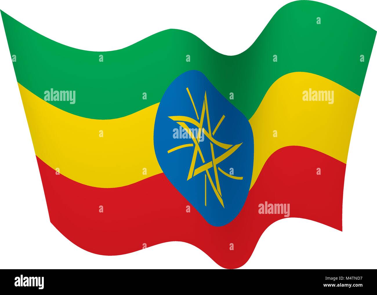 Ethiopia flag, vector illustration Stock Vector Image & Art - Alamy