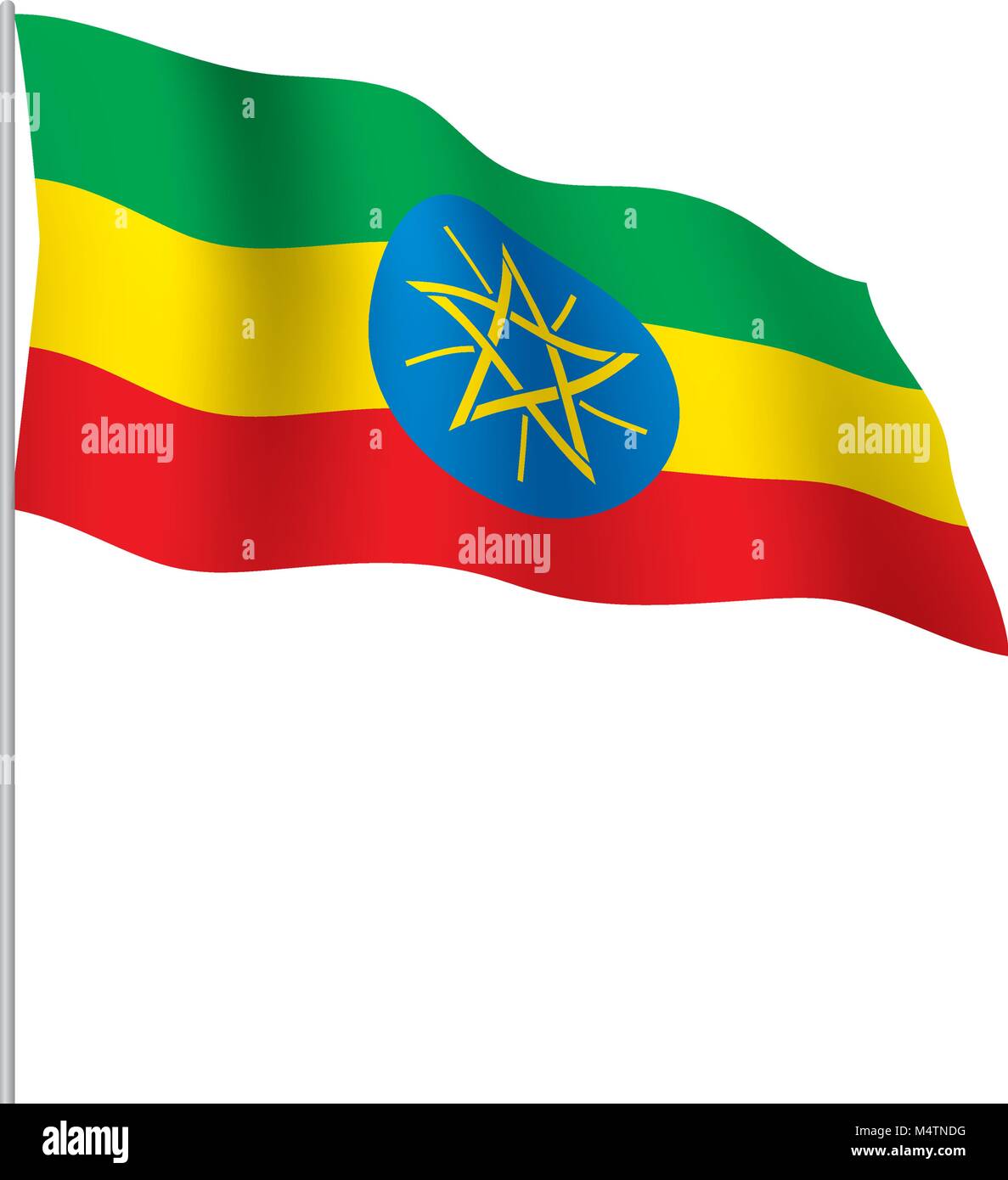 Ethiopia flag, vector illustration Stock Vector Image & Art - Alamy