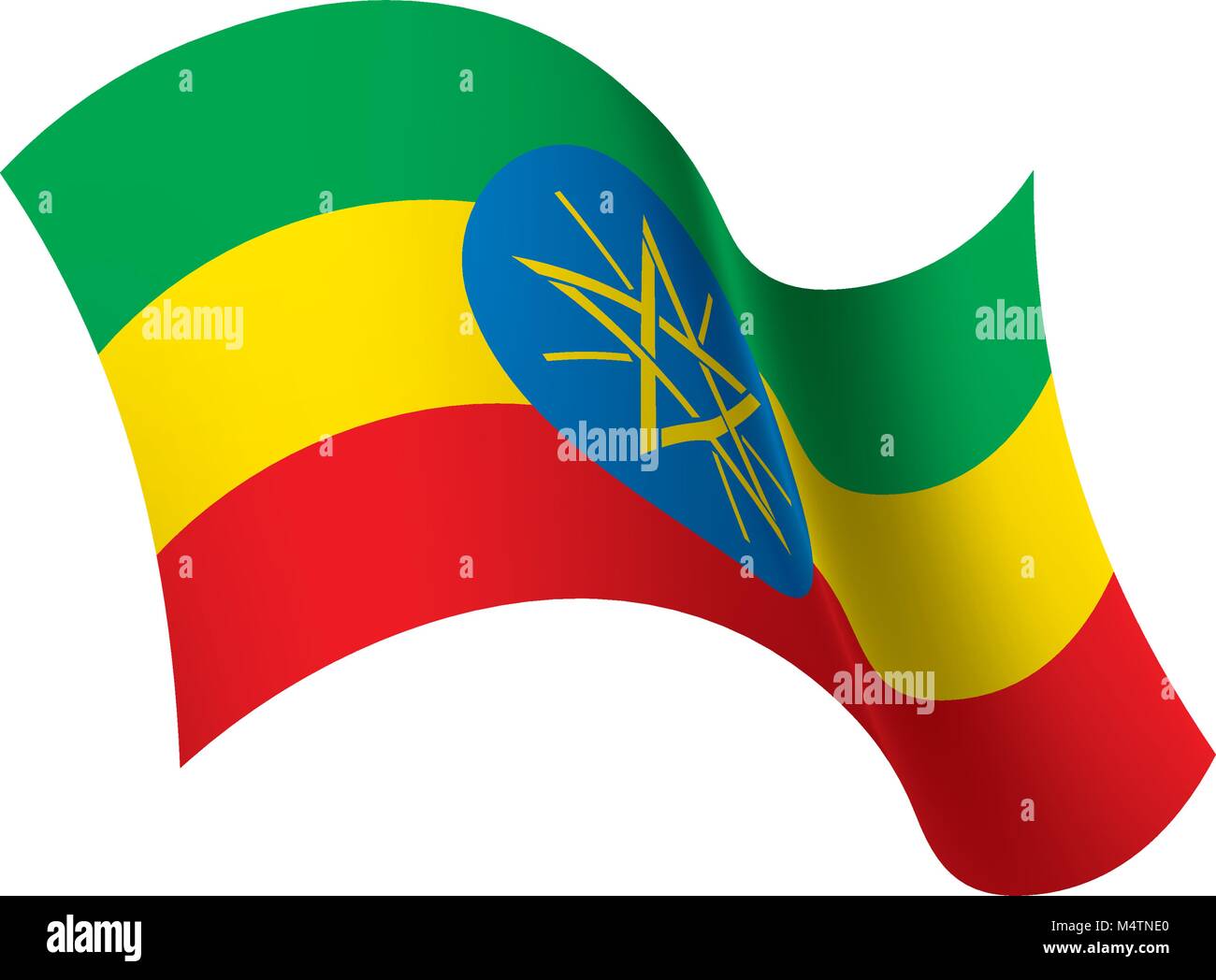 Ethiopia flag, vector illustration Stock Vector Image & Art - Alamy