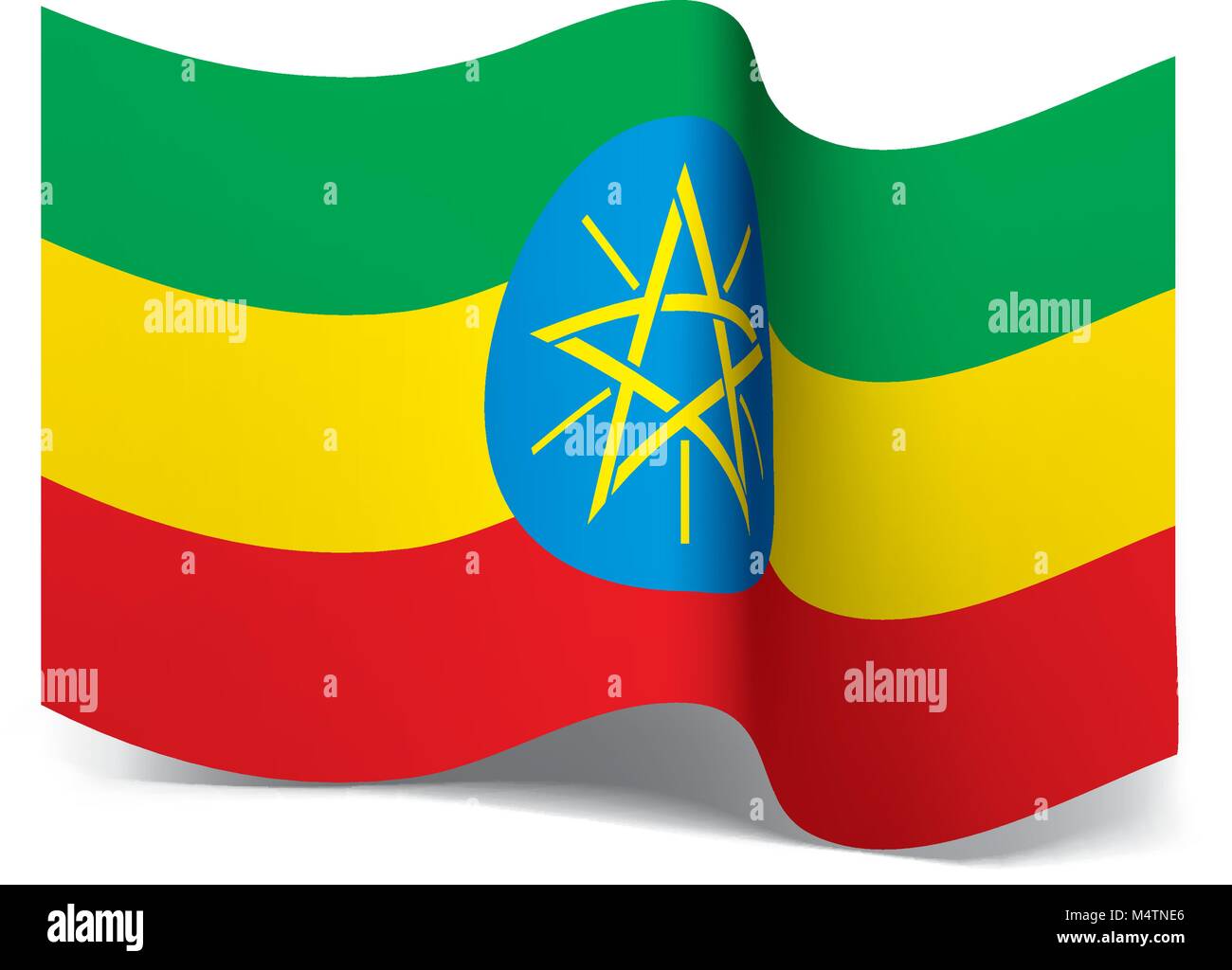 Ethiopia flag, vector illustration Stock Vector Image & Art - Alamy