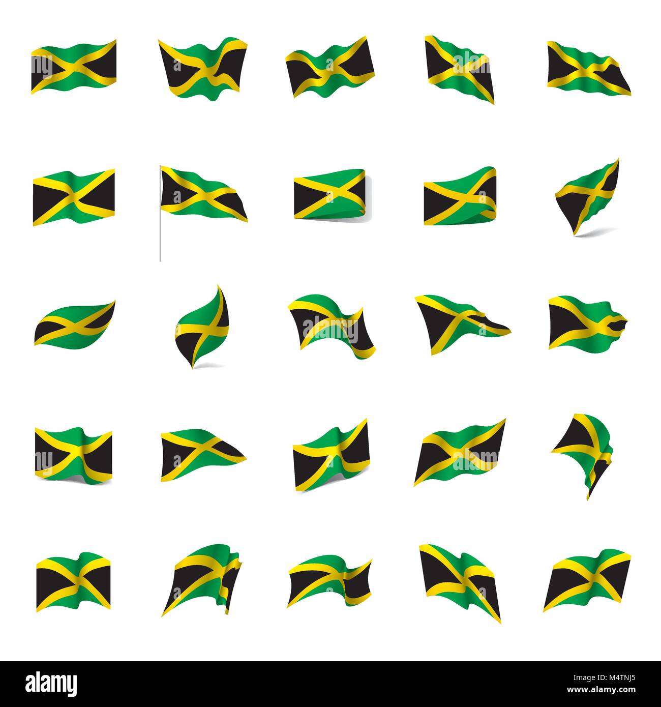 Jamaica flag, vector illustration Stock Vector Image & Art - Alamy