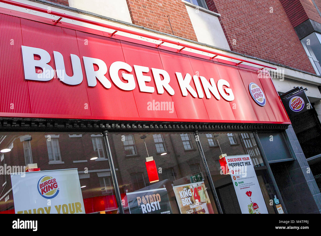 Front burger king shop hi-res stock photography and images - Alamy