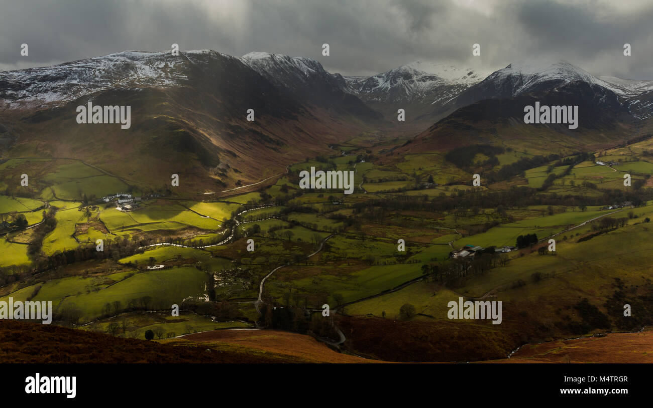 View from Causey Pike in the English Lake District Stock Photo - Alamy