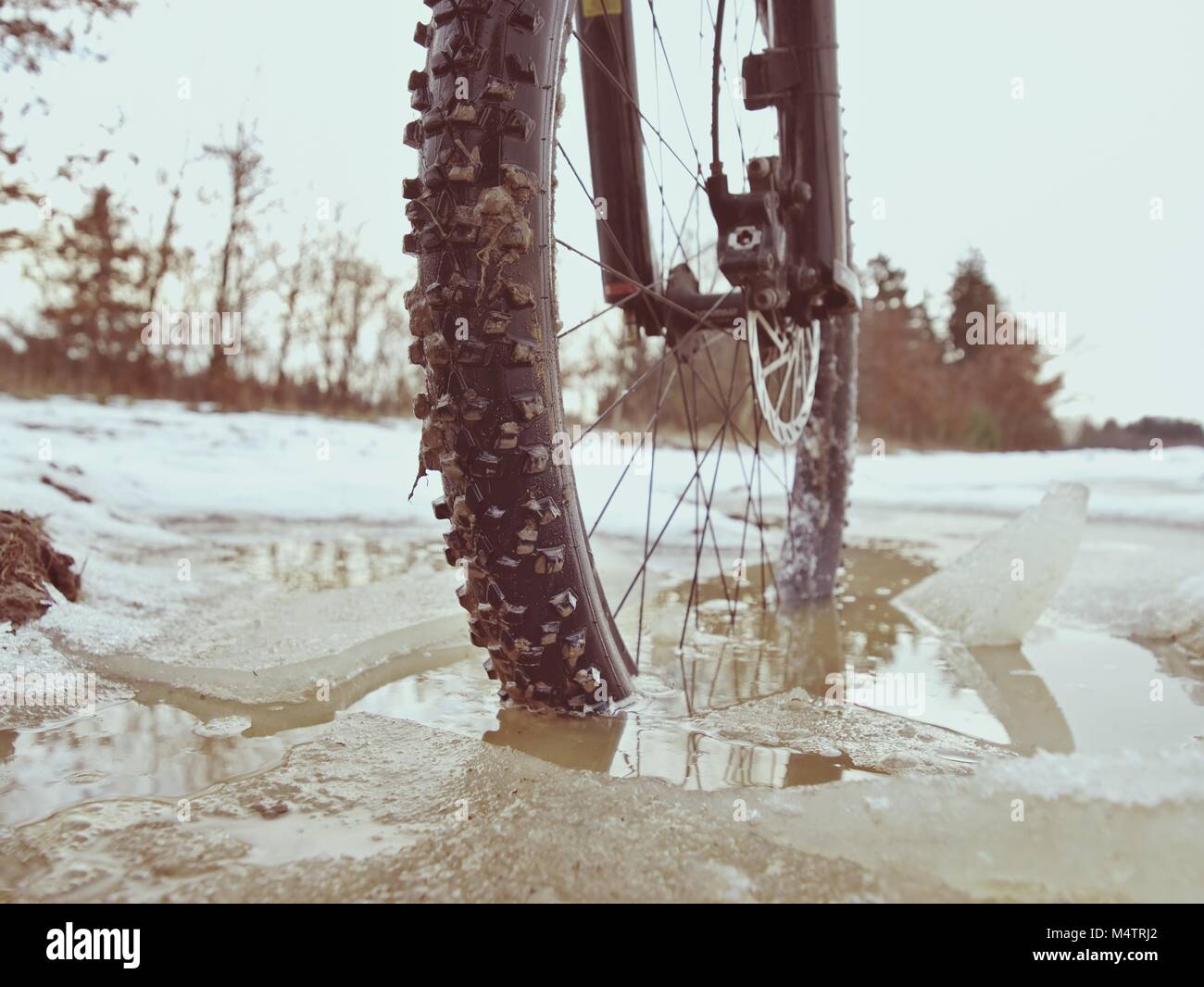 Broken front tire bike hi-res stock photography and images - Alamy