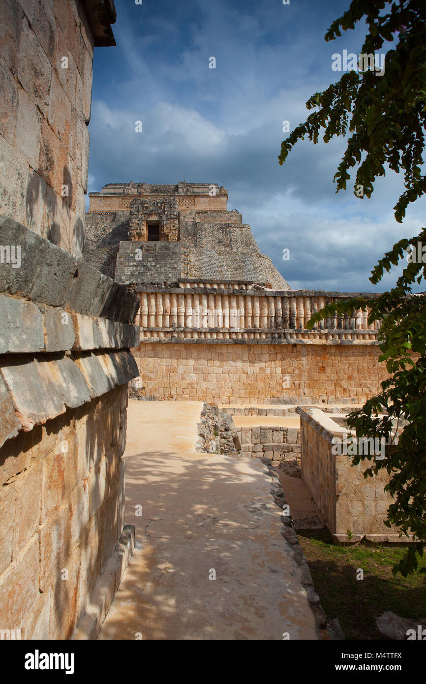 Majestic ruins in Uxmal,Mexico. Uxmal is an ancient Maya city of the ...