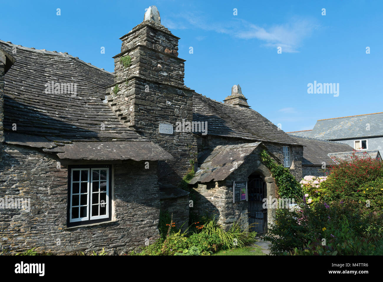 a medieval hall house now the old post office at tintagel, cornwall ...