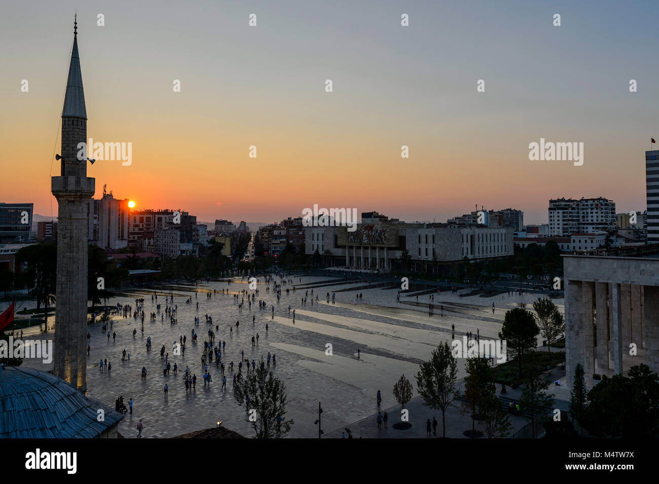 Skanderberg square in Tirana, Albania Stock Photo - Alamy