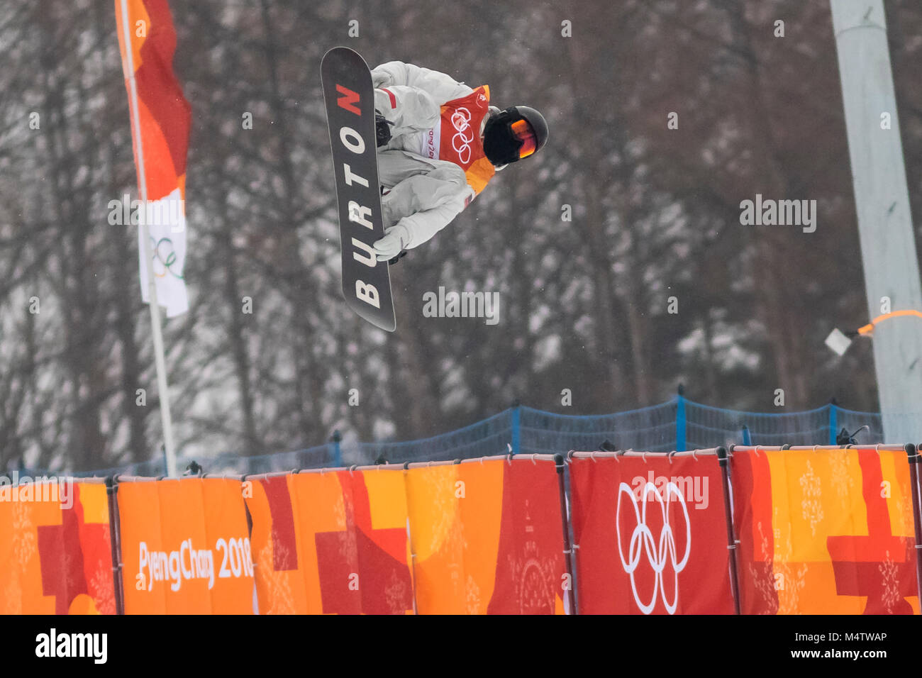 Shaun White (USA) wins the gold medal in the Men's Snowboarding Half ...