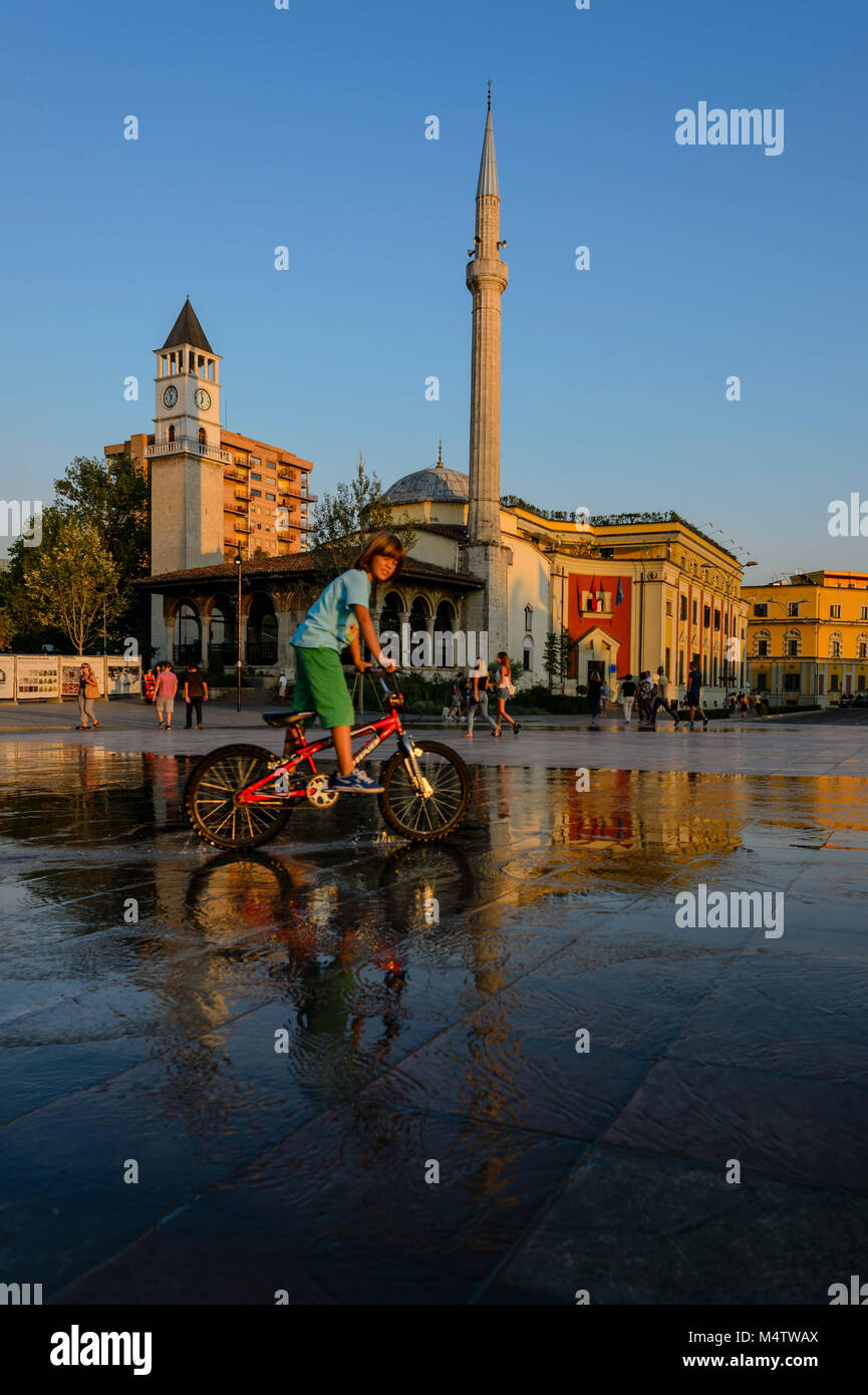 Skanderberg square in Tirana, Albania Stock Photo - Alamy