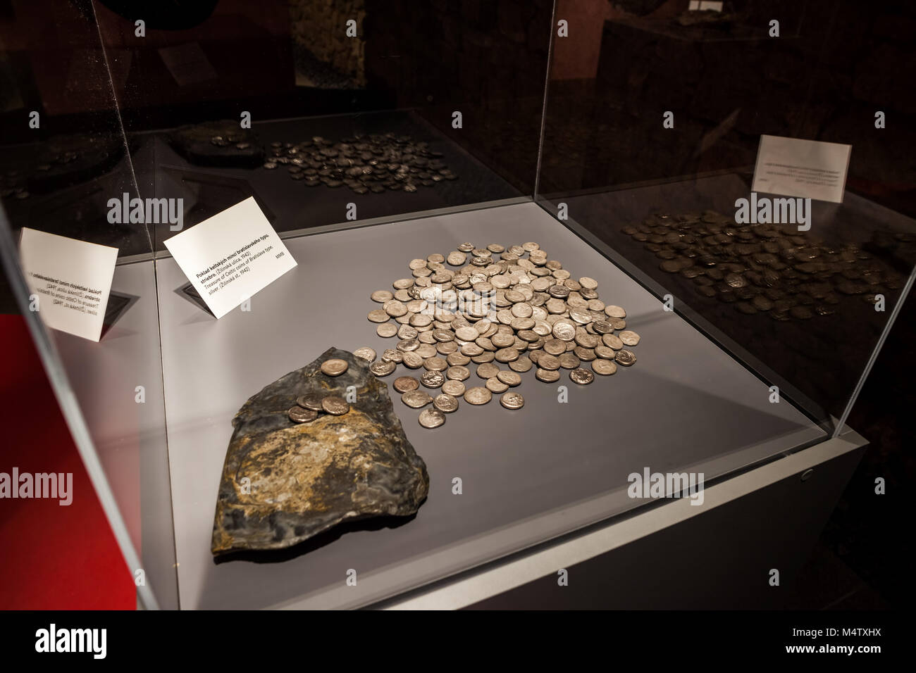 Treasure of Celtic coins in Bratislava Castle Museum of History in ...