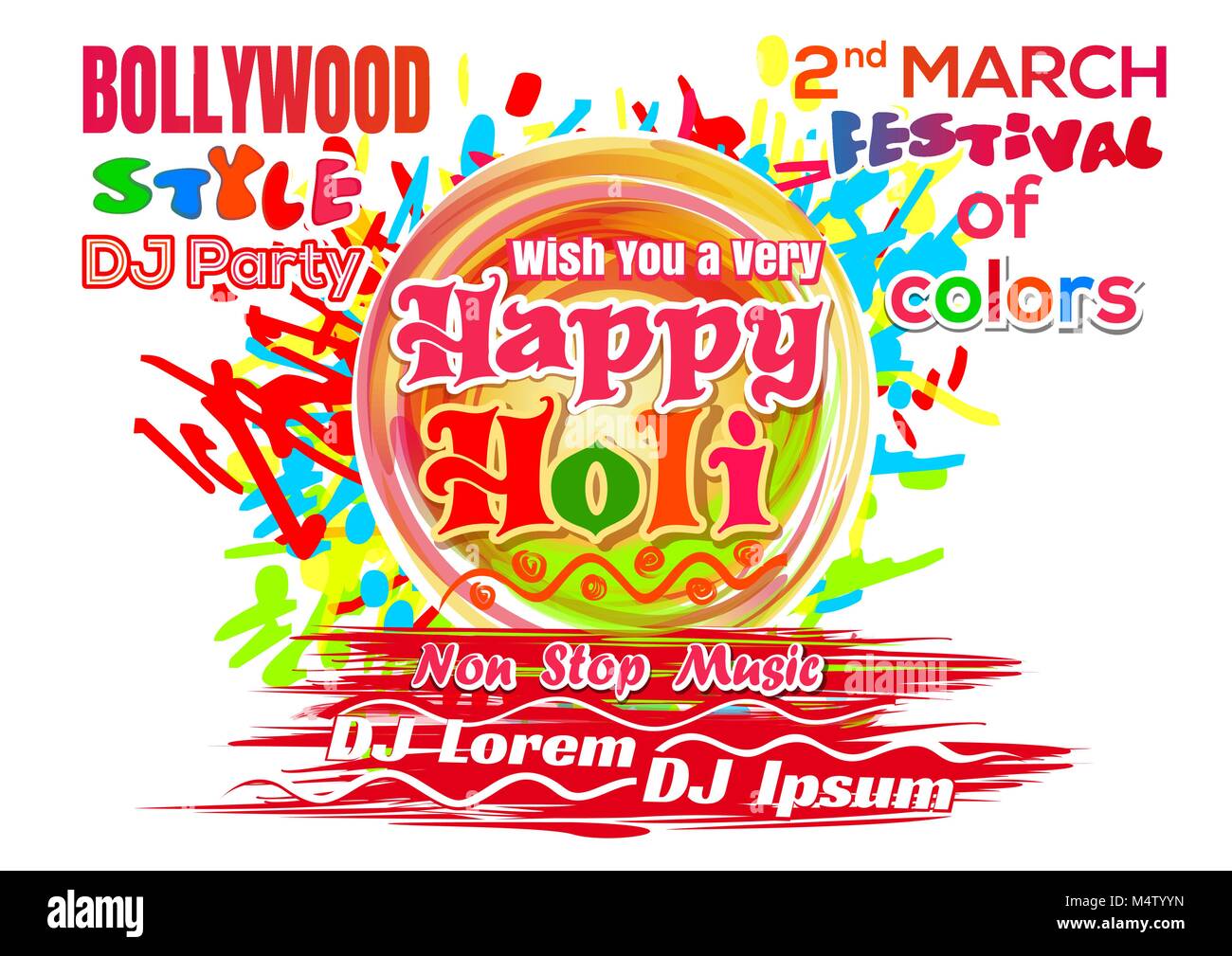 Bollywood colors Stock Vector Images - Alamy