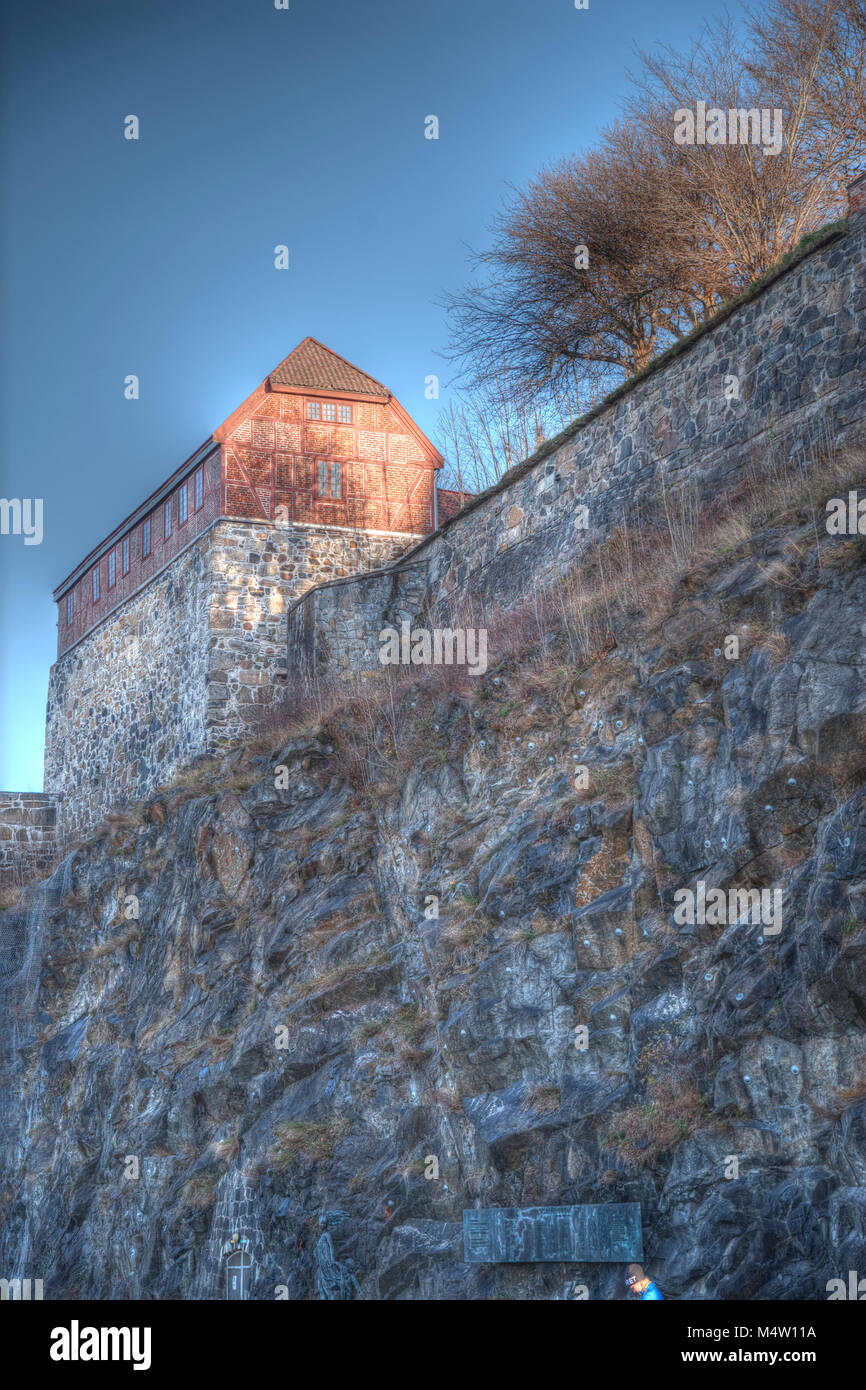 fortress of Akershus - a castle in Oslo, the capital of Norway Stock ...