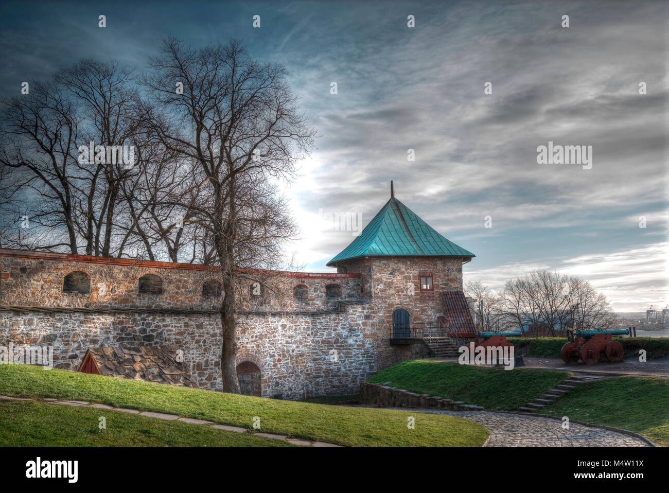 fortress of Akershus - a castle in Oslo, the capital of Norway Stock ...