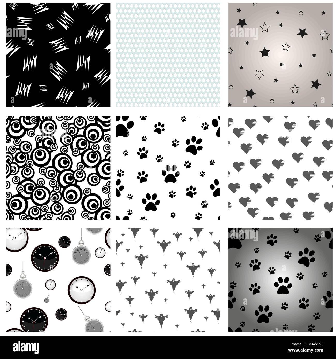 Mixed patterns Stock Vector Images - Alamy