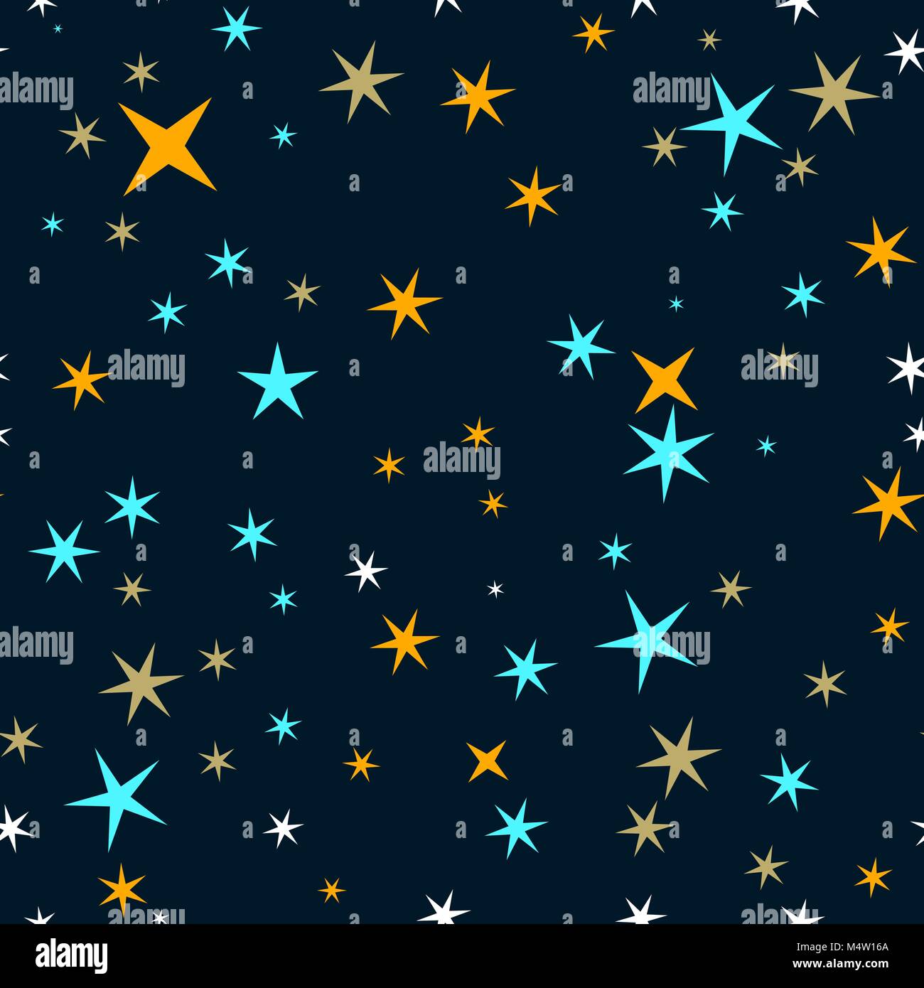 Star seamless pattern. Star sky seamless vector pattern. colorful stars ...