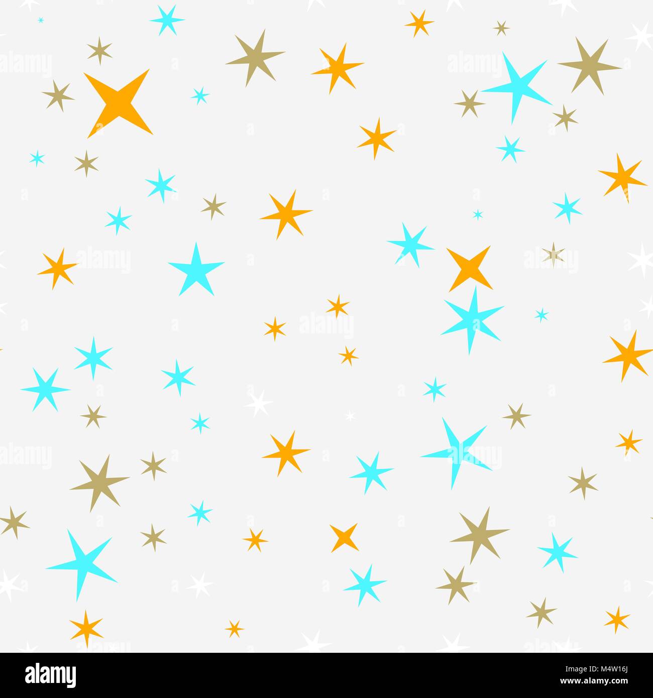 Star seamless pattern. Star sky seamless vector pattern. colorful stars ...