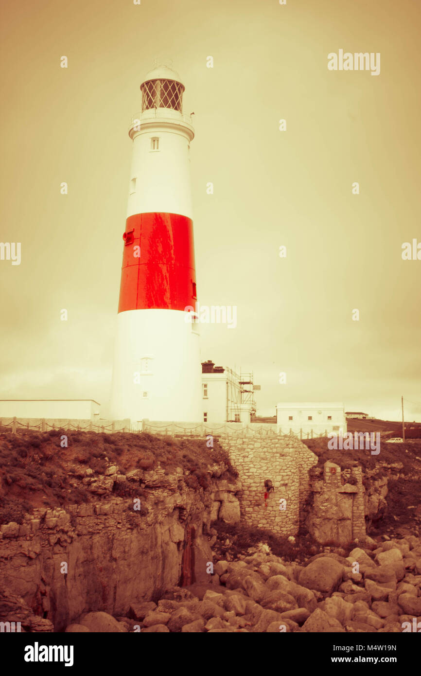 Portland Bill Lighthouse Stock Photo - Alamy