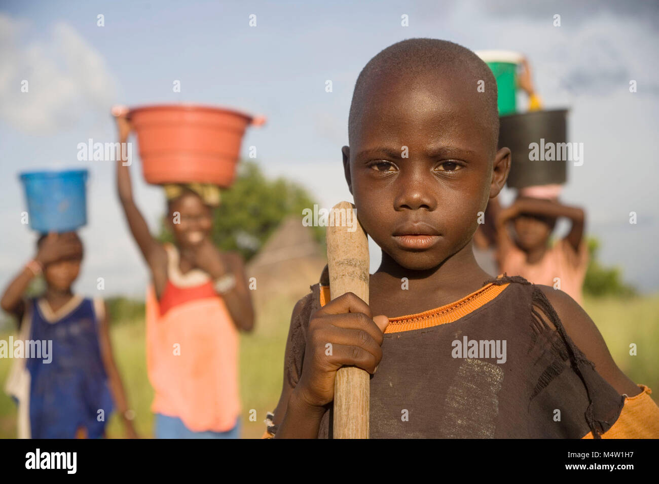 Portrait of Senegalese child in rural are of Senegal Stock Photo - Alamy