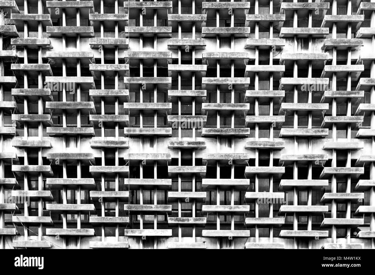 monochrome of old building external detail pattern Stock Photo - Alamy