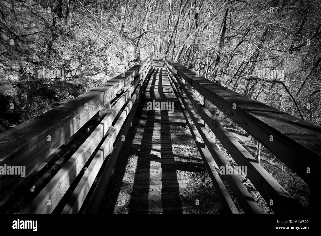 Cross the bridge for the adventure waiting on the other side Stock ...