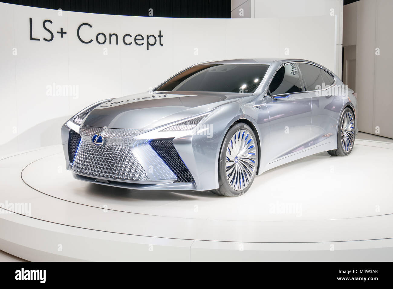 silver lexus ls concept car Stock Photo - Alamy