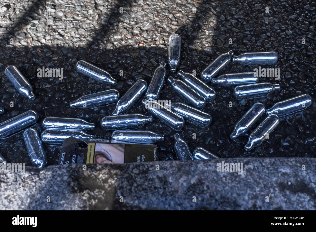 Nitrous oxide canisters discarded hi-res stock photography and images ...