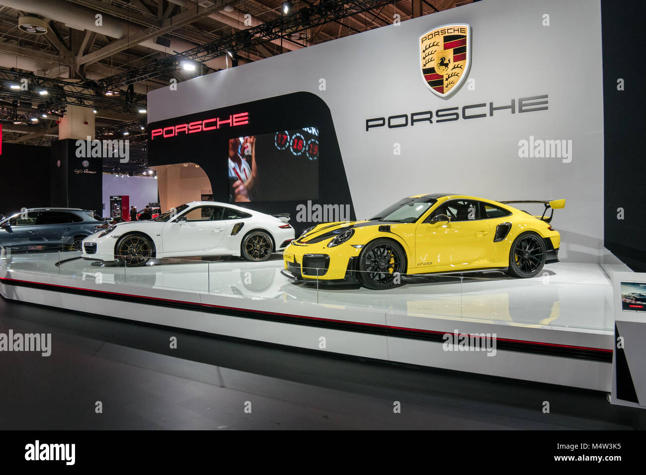porsche booth auto show Stock Photo - Alamy