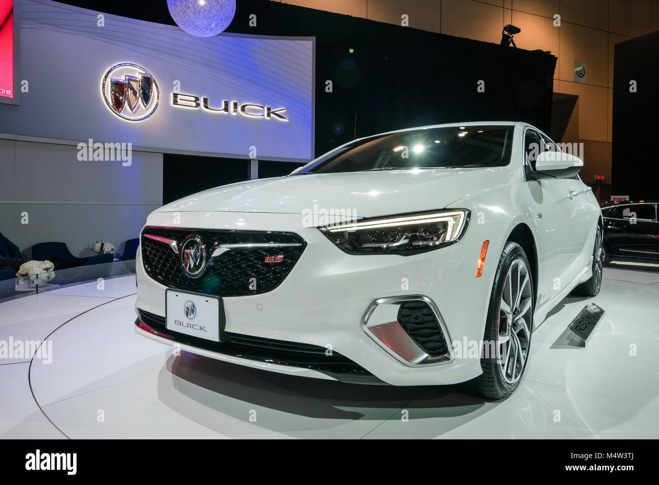 white buick regal gs sedan Stock Photo - Alamy