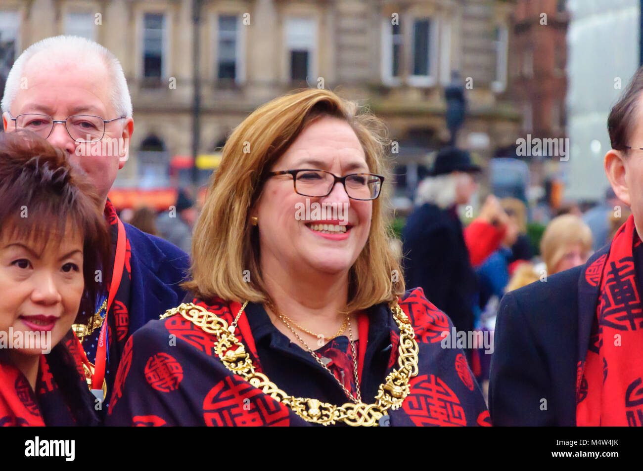 The Lord Provost of Glasgow Eva Bolander in George Square during the ...