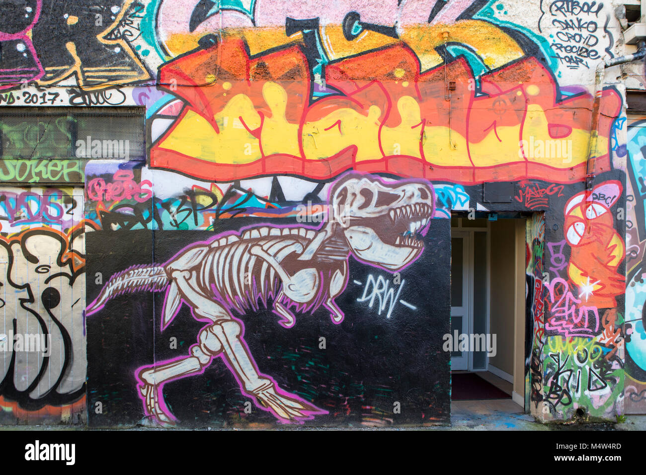 Graffiti in Dublin, Ireland Stock Photo - Alamy
