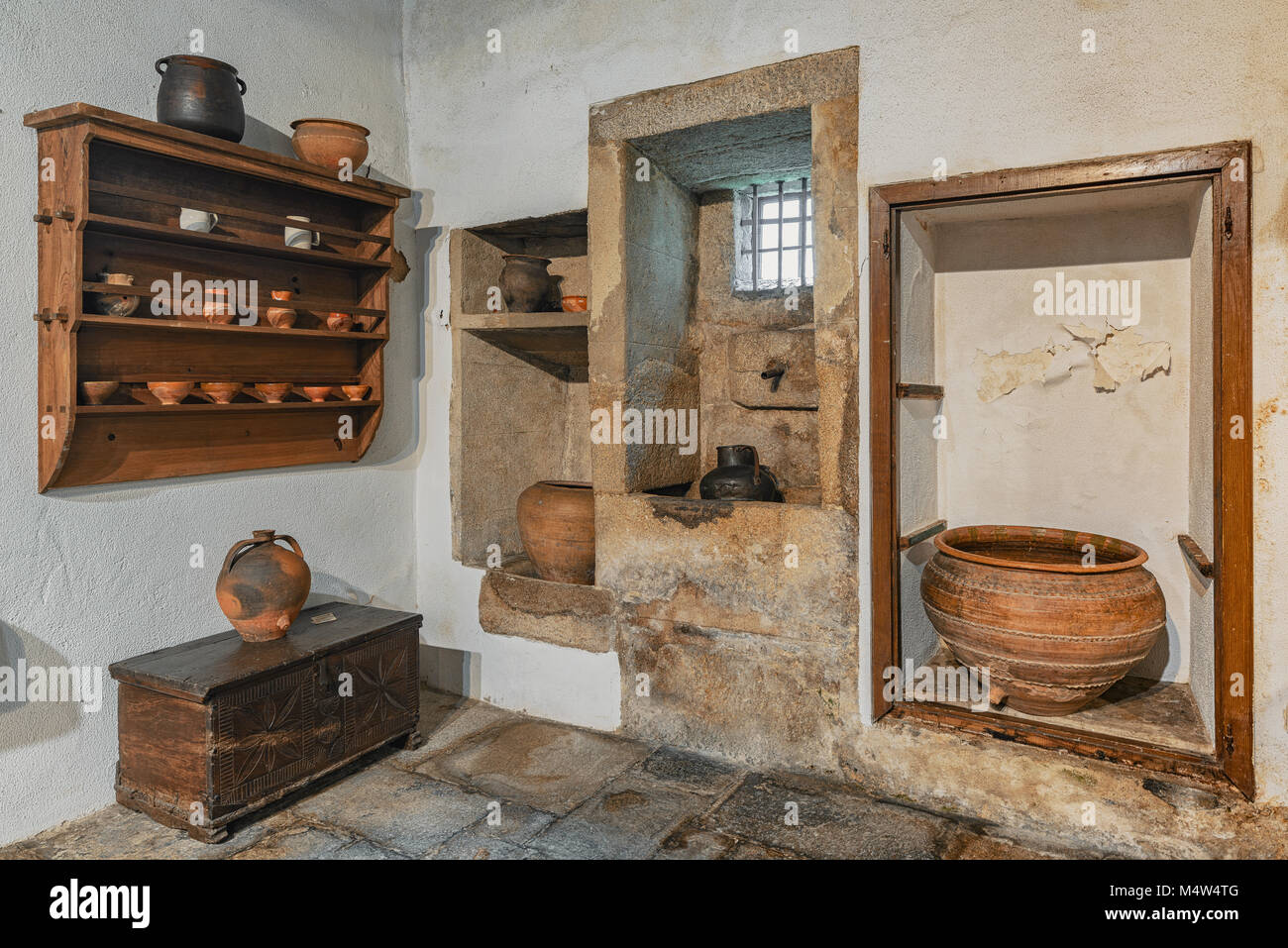 Singular 18th-century stonework kitchen with a striking masonry ...
