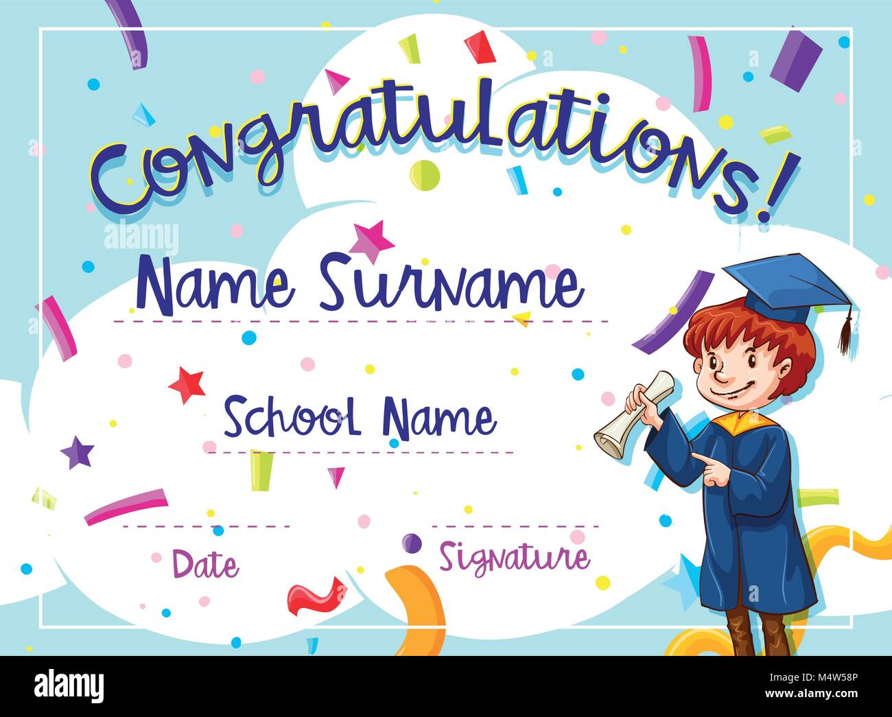 Congratulations Certificate Template For Kids