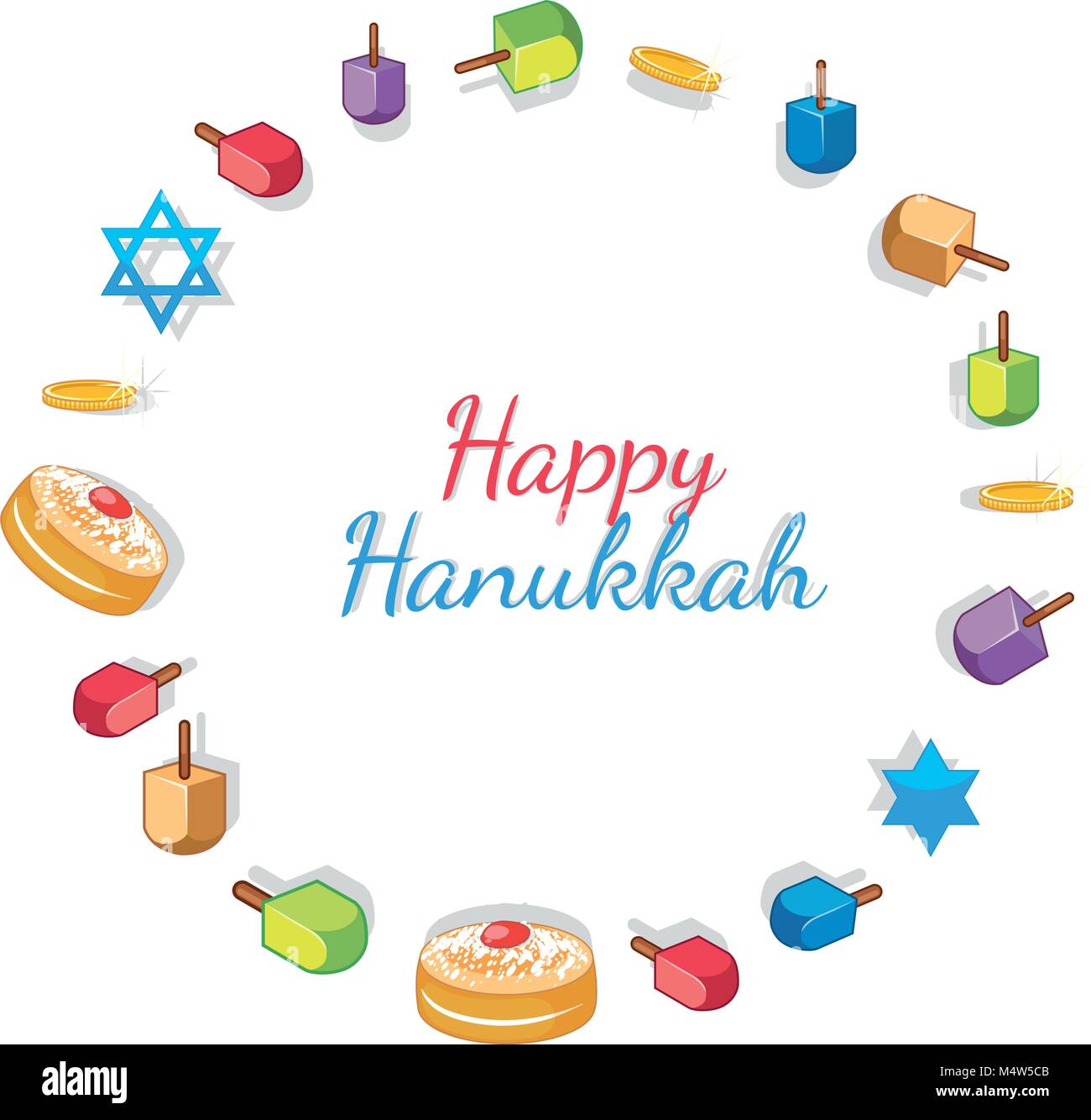 Hanukkah background donuts Stock Vector Images - Alamy