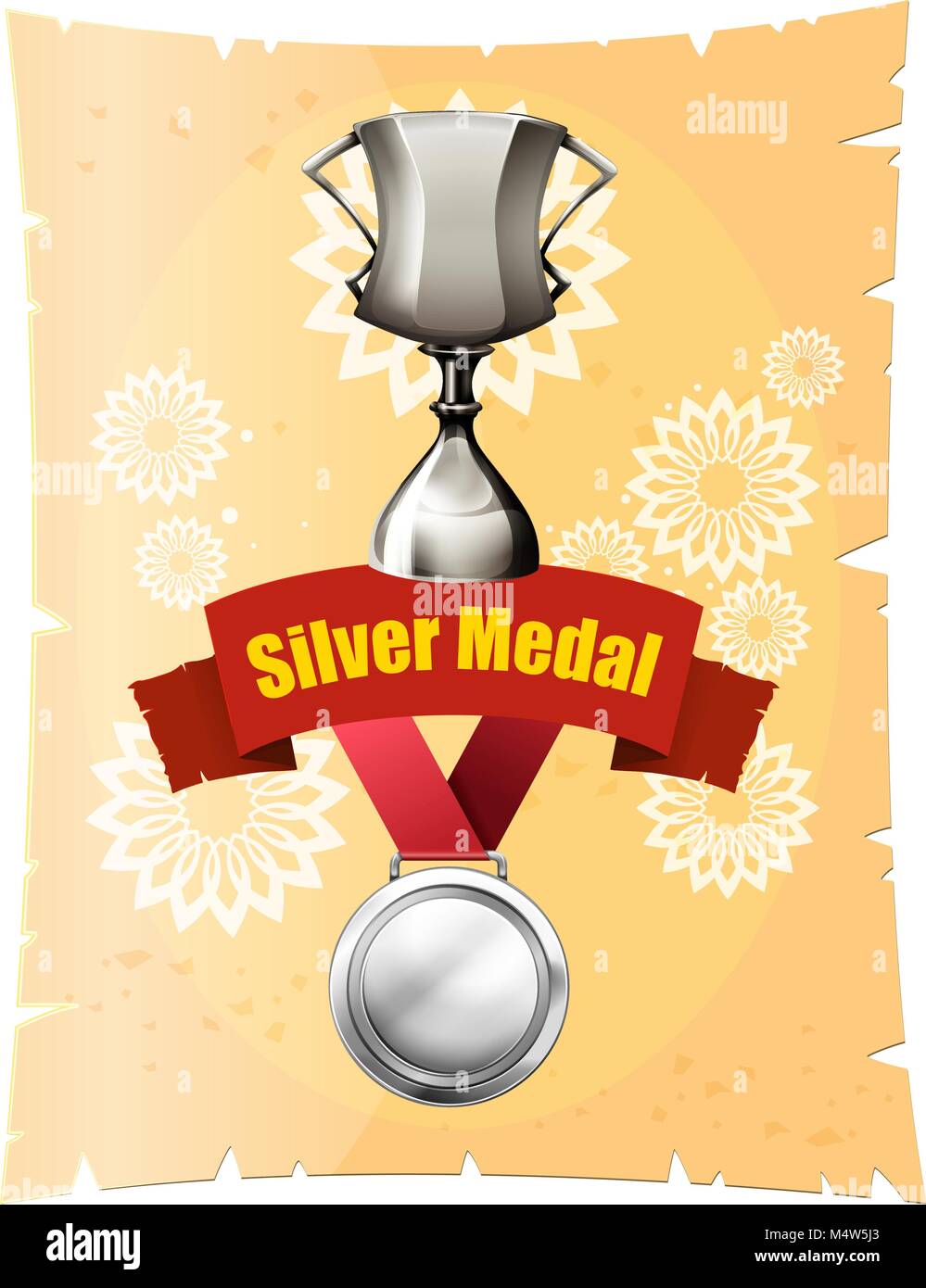 Silver trophy clipart hi-res stock photography and images - Alamy