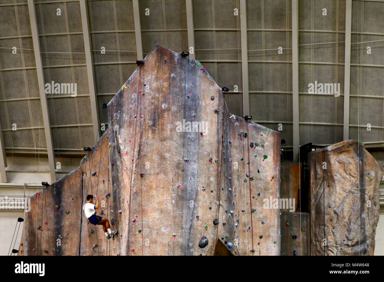 Fake rock climbing hi-res stock photography and images - Alamy