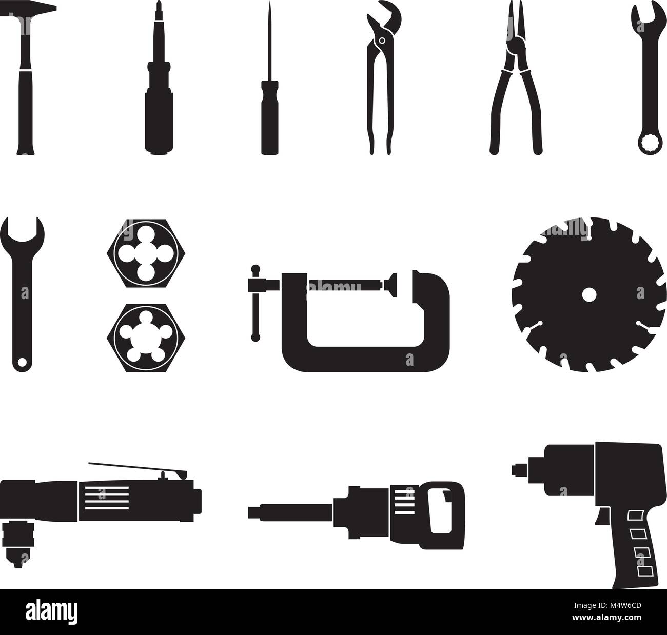 Mechanical tools Stock Vector Images - Alamy