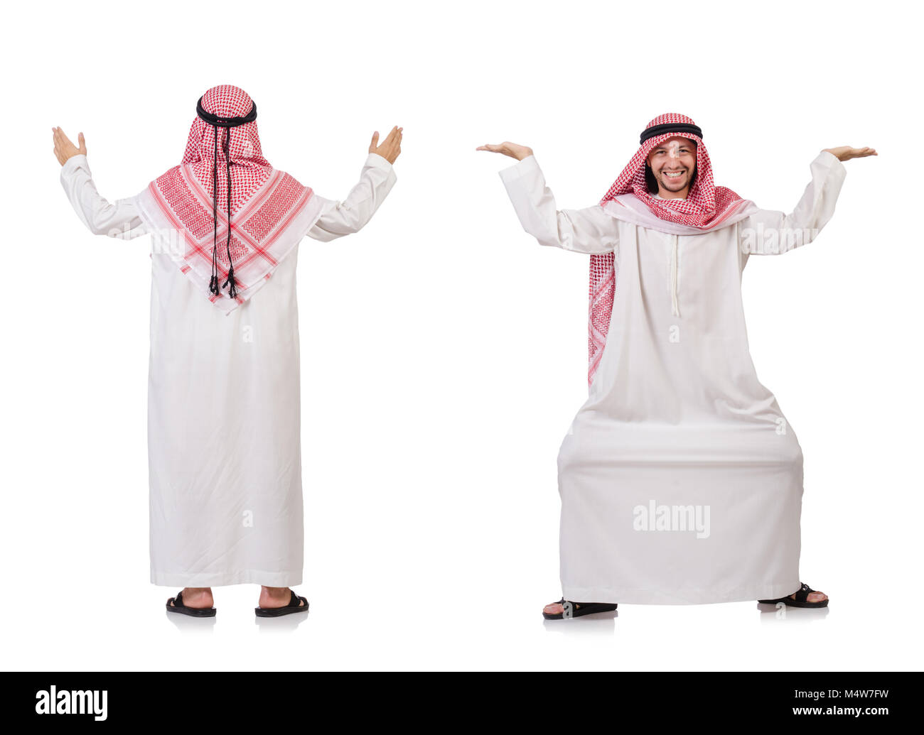 Arab man isolated on white background Stock Photo - Alamy