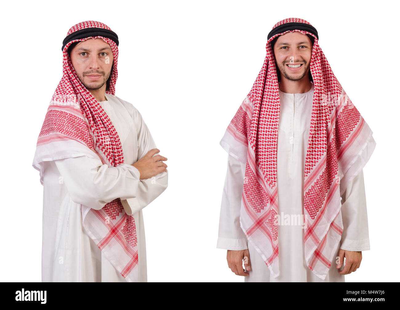 Arab man isolated on white background Stock Photo - Alamy