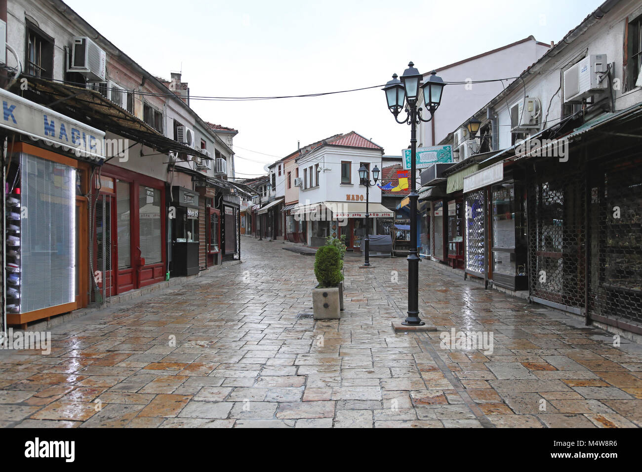 Skopje Old Bazaar Stock Photo - Alamy