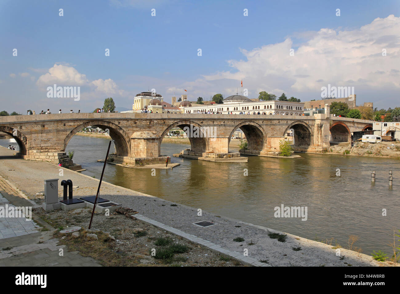 The Stone Bridge Skopje Stock Photo - Alamy