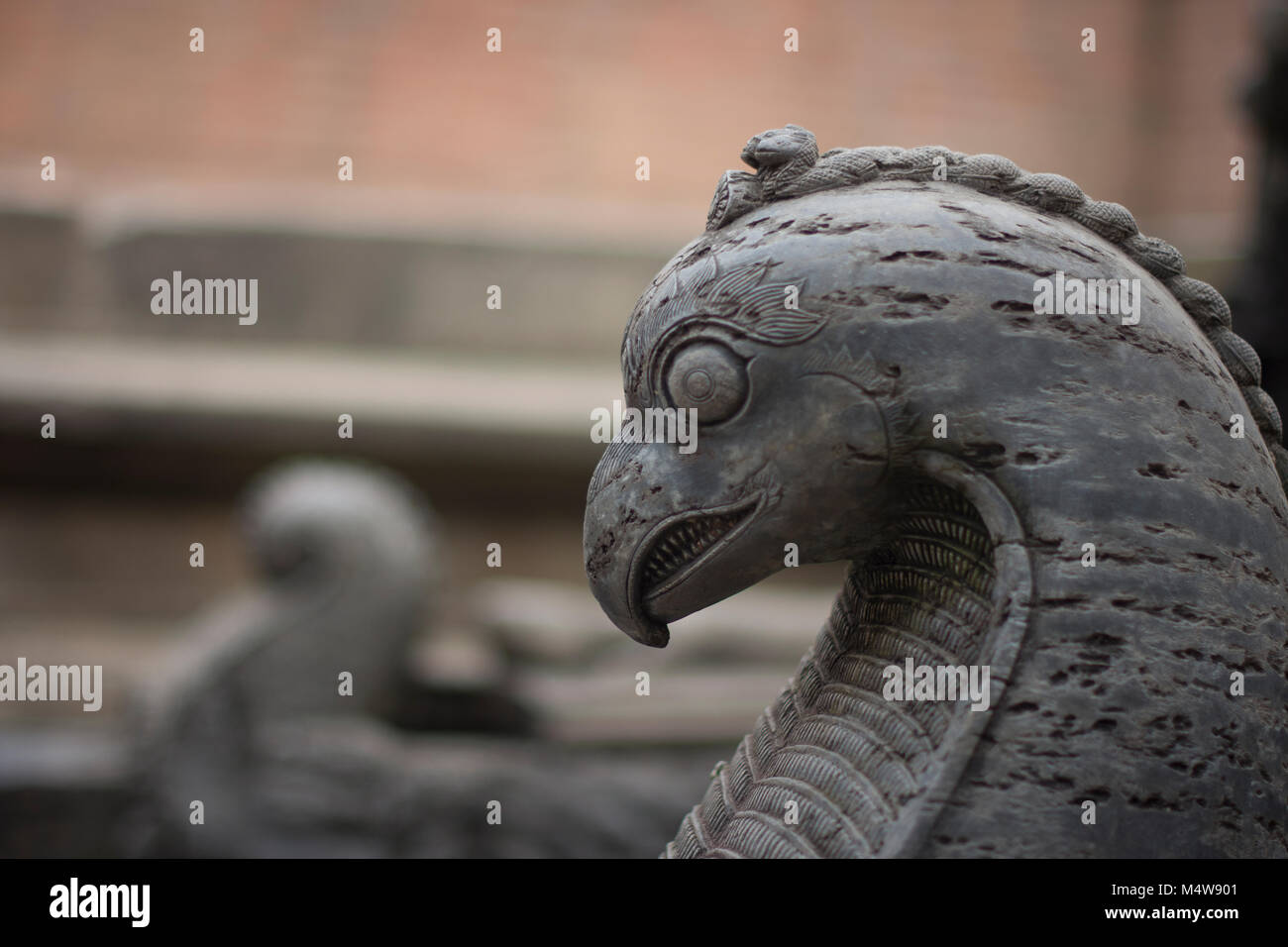 Zoomorphic statue in Lalitpur (Nepal Stock Photo - Alamy