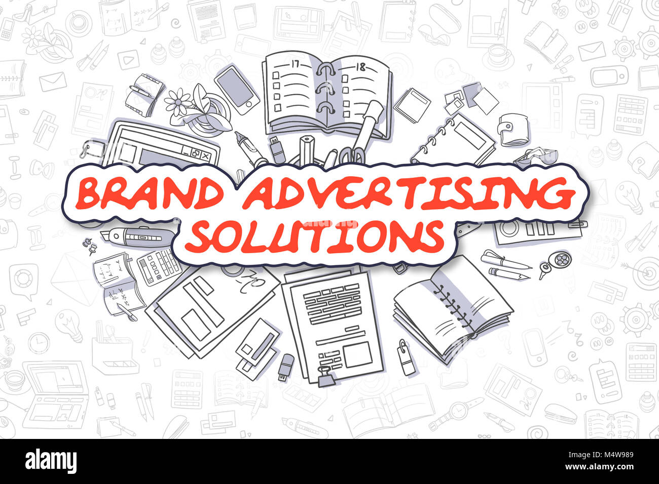 Brand Advertising Solutions - Business Concept Stock Photo - Alamy