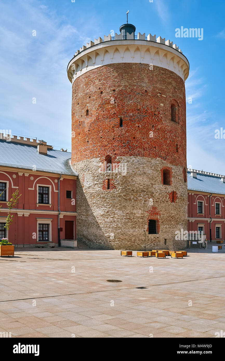 Courtyard of Castle Stock Photo - Alamy