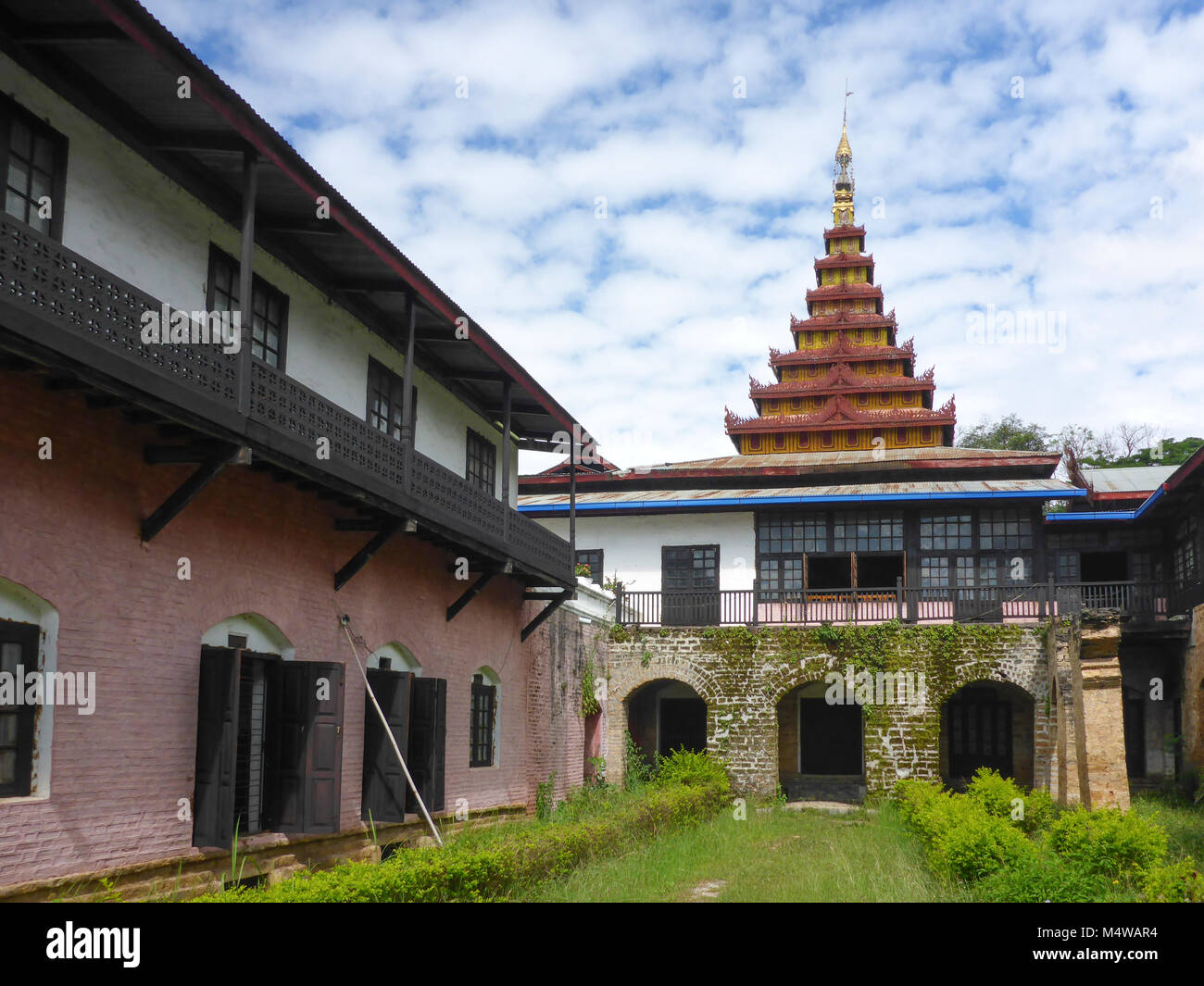 Nyaung Shwe: Cultural Museum, former palace, Inle Lake, Shan State ...