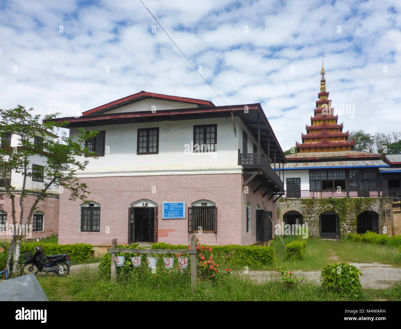 Nyaung Shwe: Cultural Museum, former palace, Inle Lake, Shan State ...