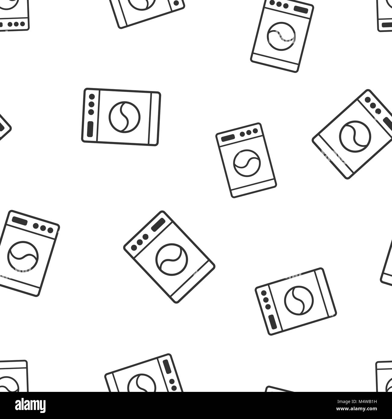 Seamless washing machine pattern hi-res stock photography and images ...