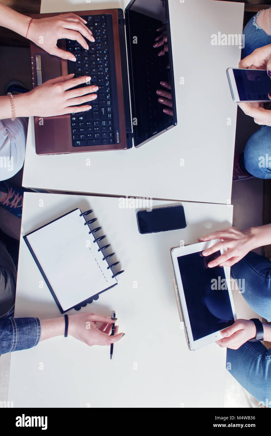 Work desk from above hi-res stock photography and images - Alamy