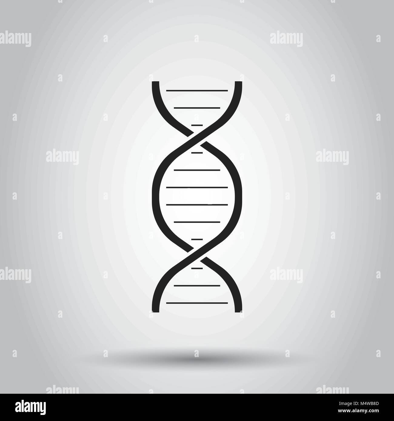 Dna icon. Vector illustration on isolated background. Business concept ...