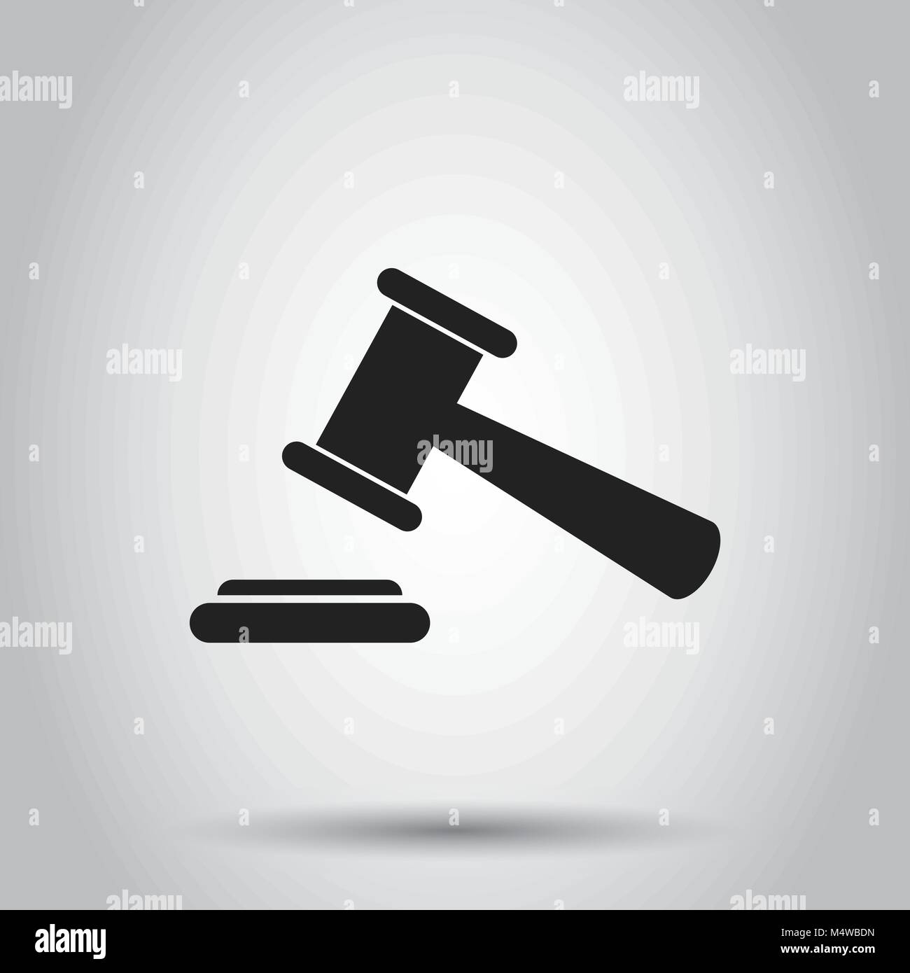 Auction hammer icon. Vector illustration on isolated background ...